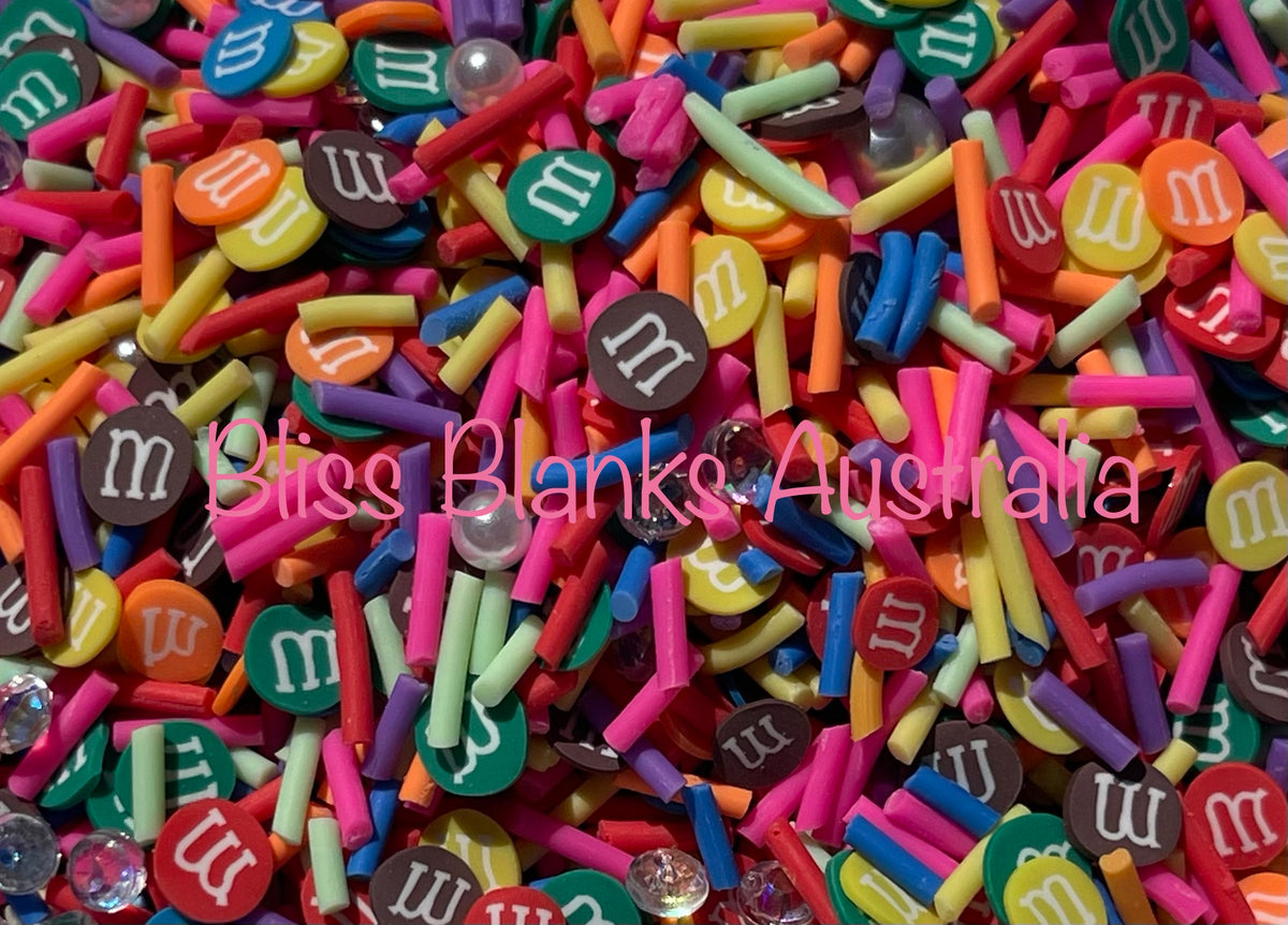 M&M Polymer Clay slices – Bliss Blanks Australia