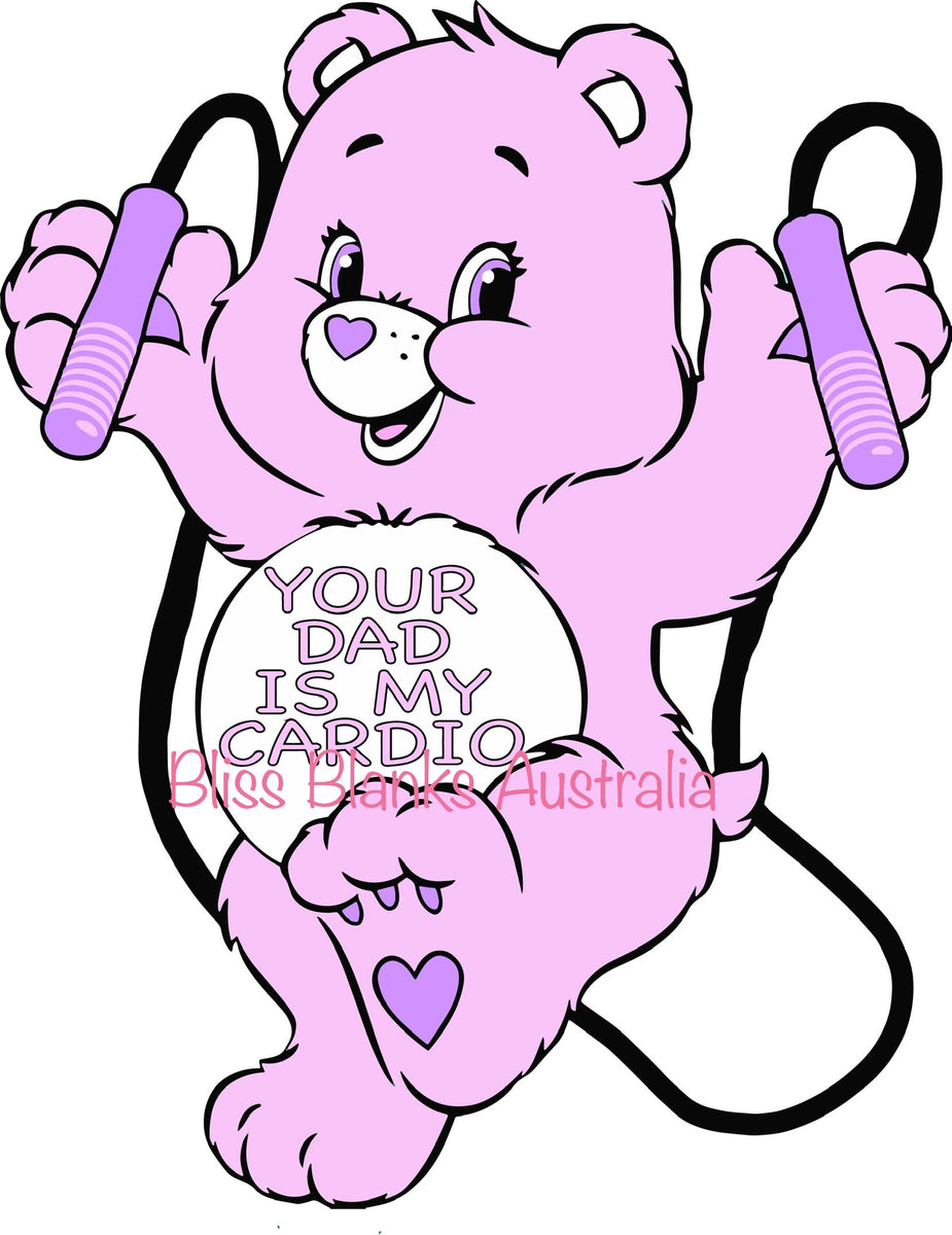 Your Daddy is my Cardio - DTF Transfer – Bliss Blanks Australia