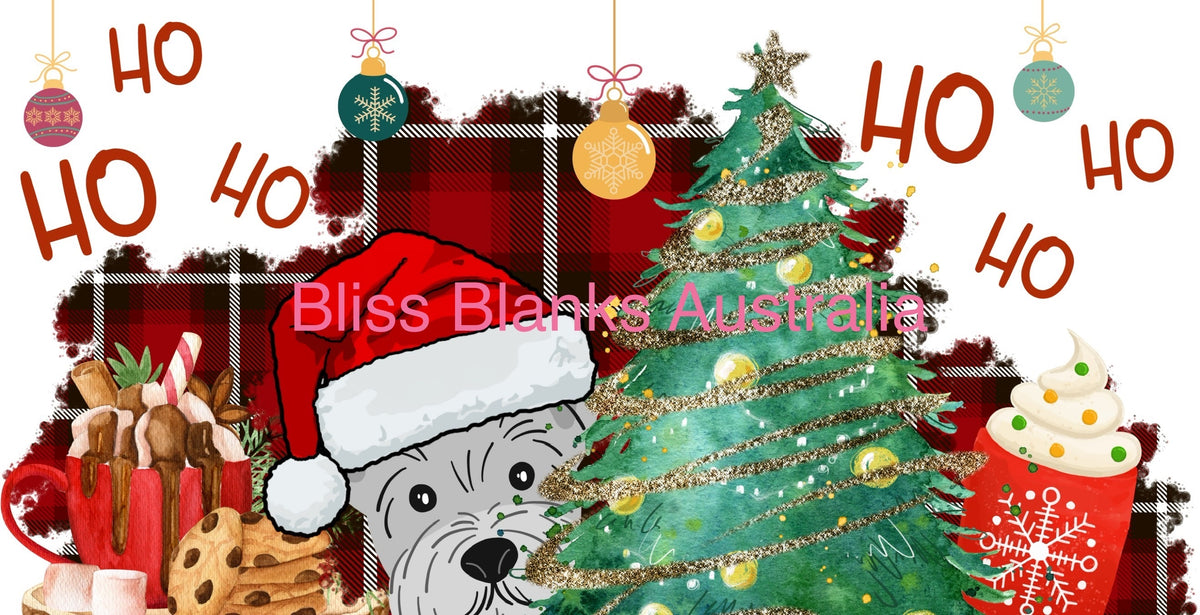 16oz UV DTF - Ho Ho Ho Dog – Bliss Blanks Australia