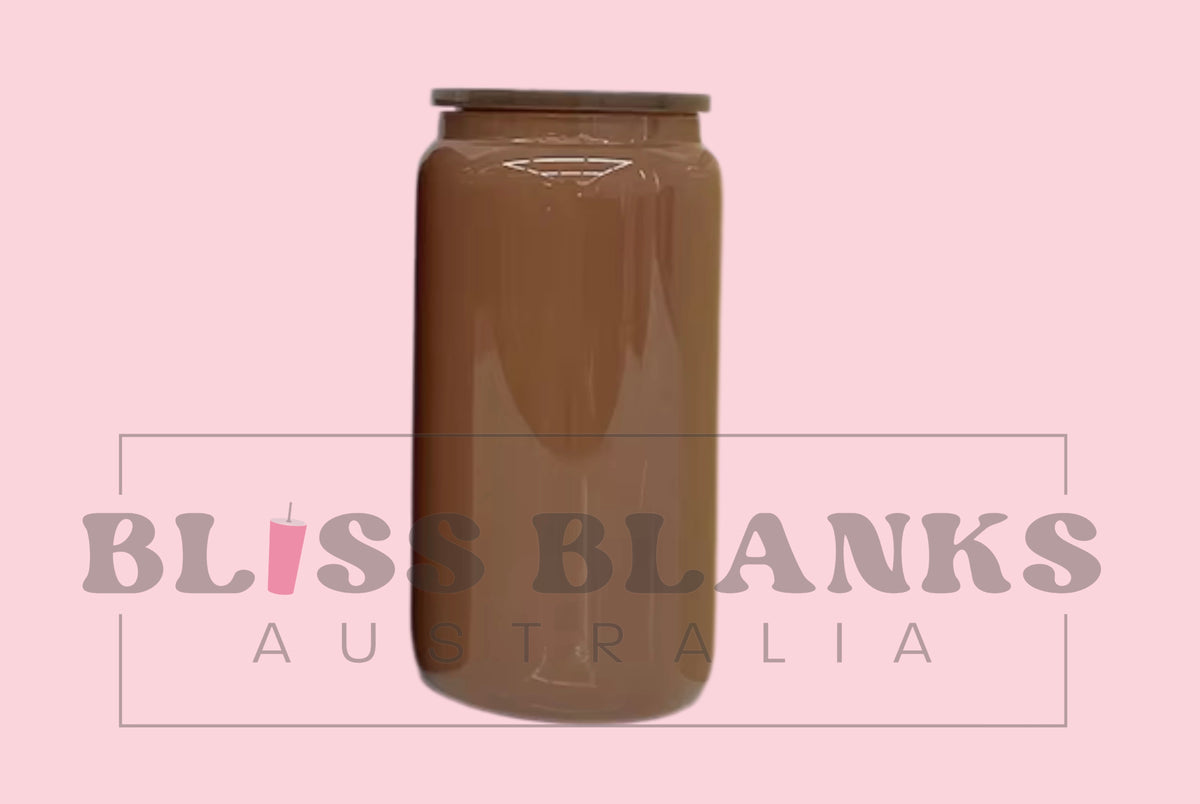 16oz Brown Libby Glass – Bliss Blanks Australia