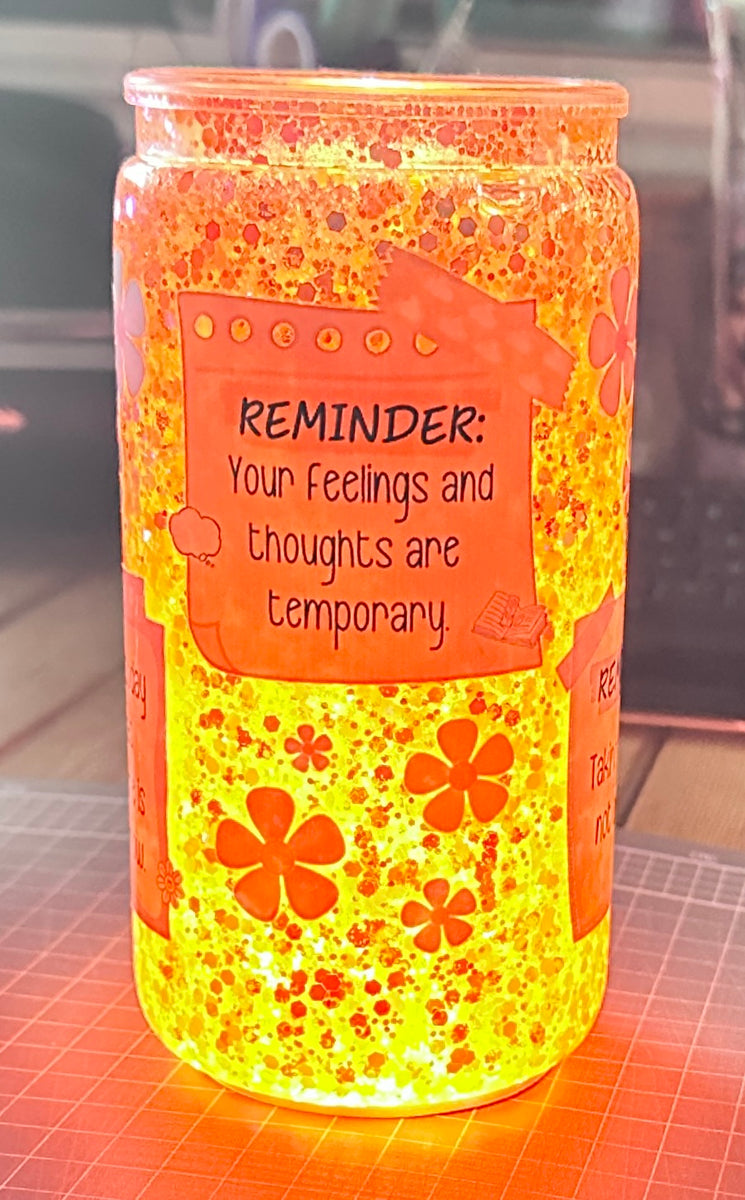 16oz Sublimation Snow Globe Libby glass with Bamboo Lid and light up b – Bliss Blanks Australia